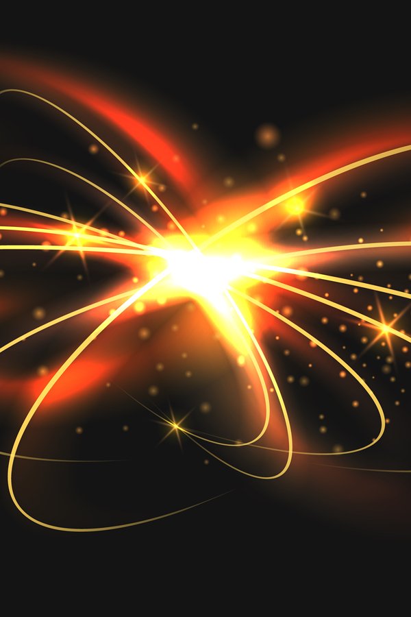 Flying circle lights effect