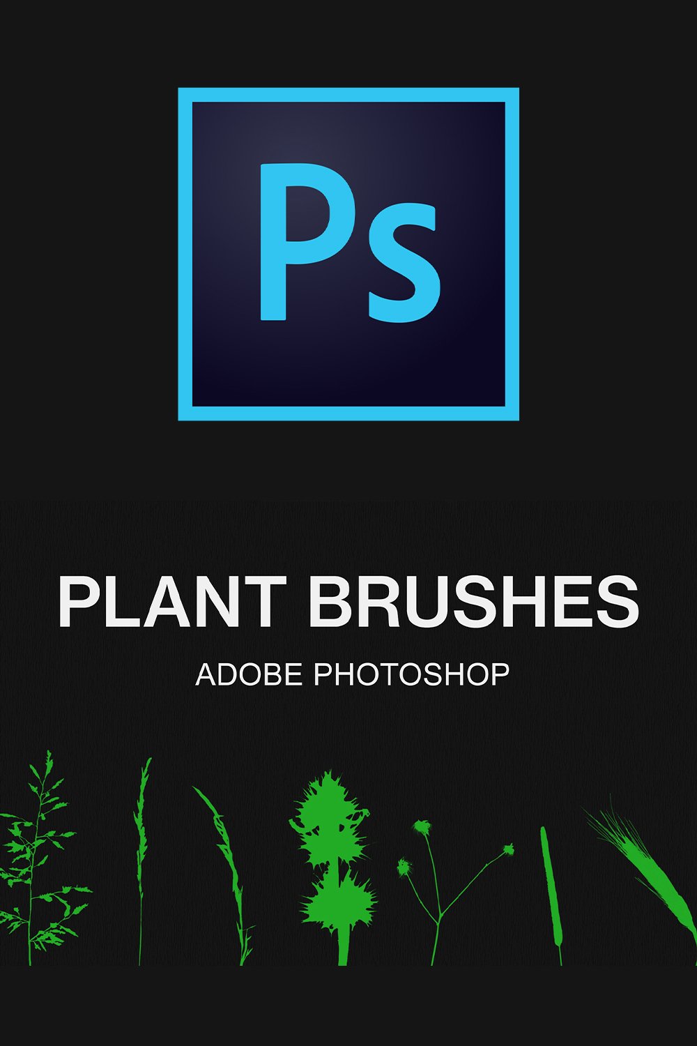 Adobe Photoshop plant brush pack paint brushes set (2644102)