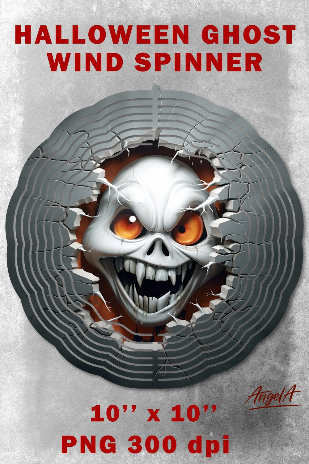 Halloween wind spinner / horror wind spinner / ghost face