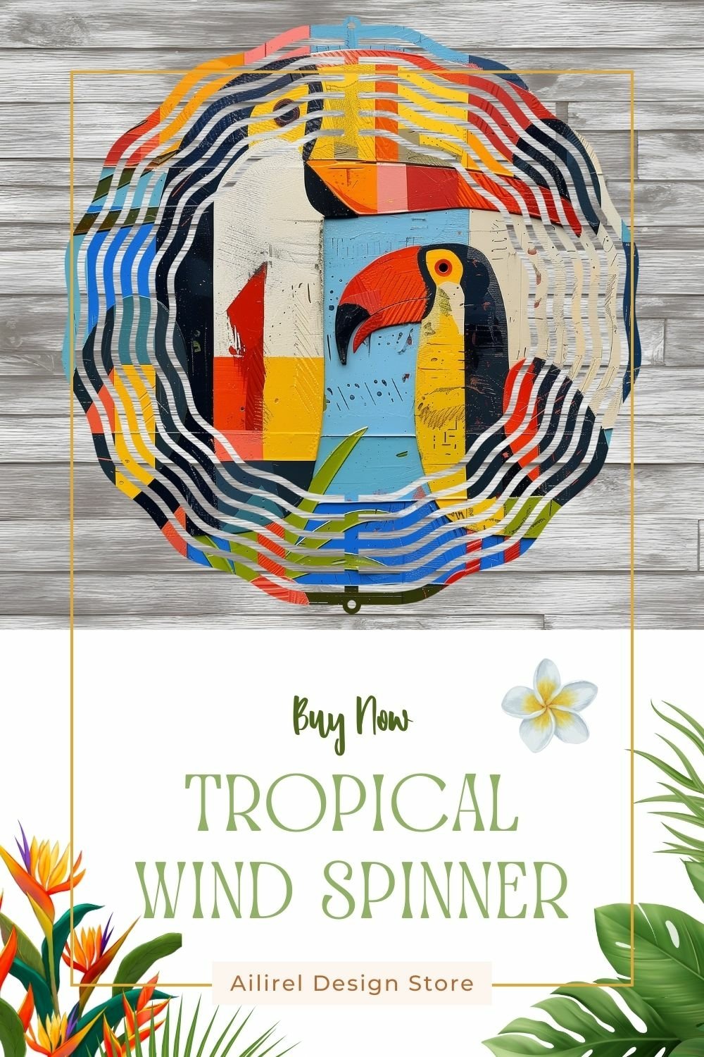 Zebra Wind Spinner Design