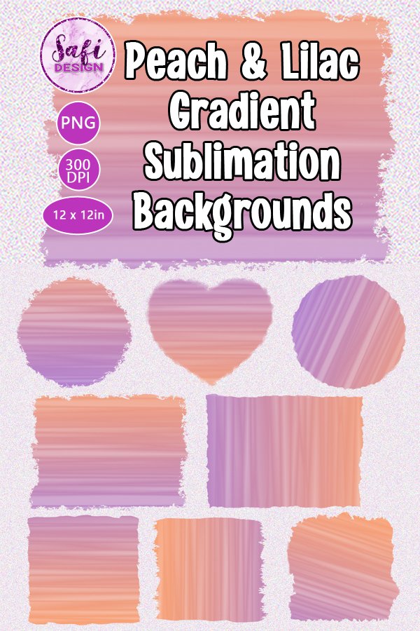 Peach and Lilac Gradient Sublimation Backgrounds
