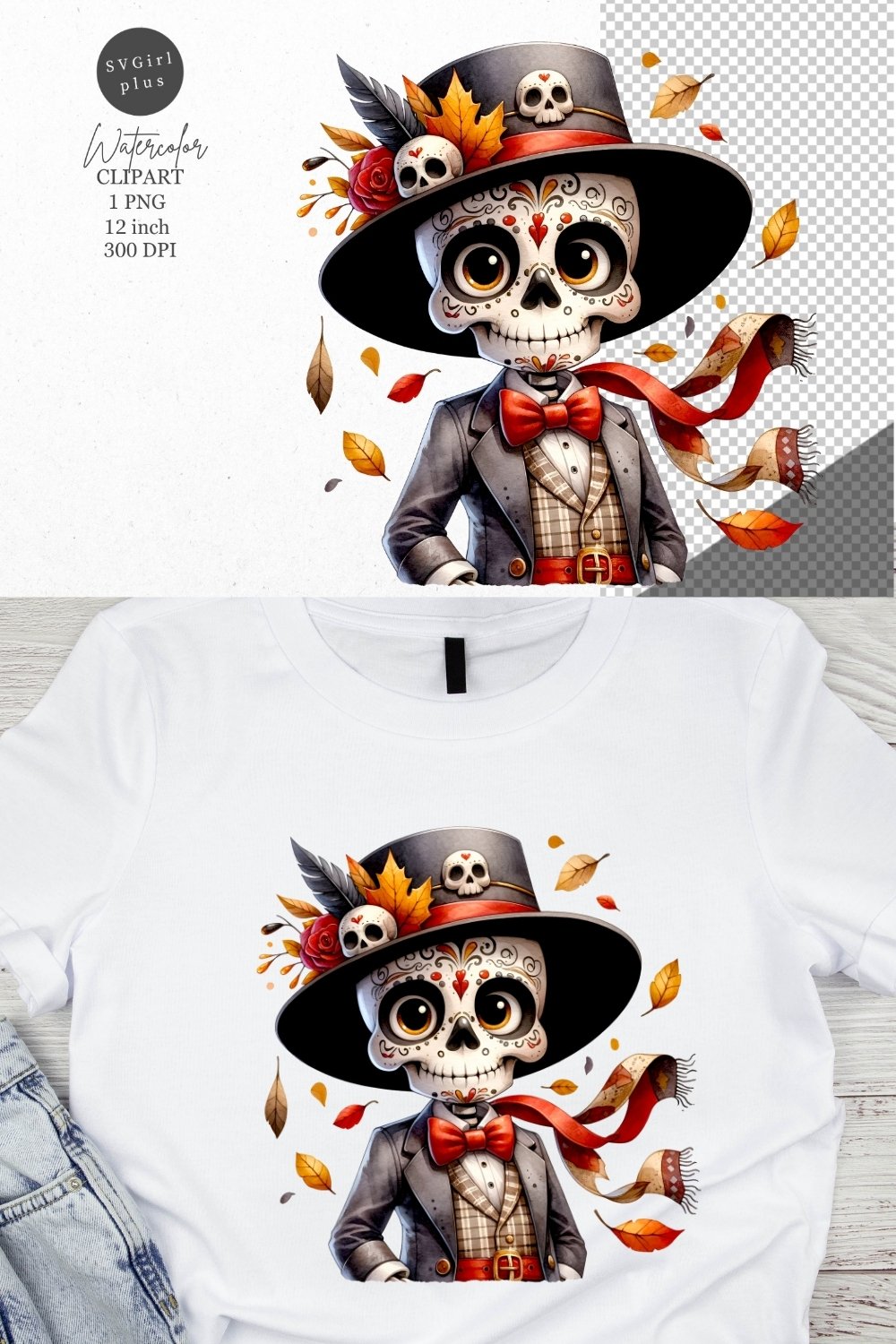 Day Of The Death, Skeleton clipart, Halloween clipart