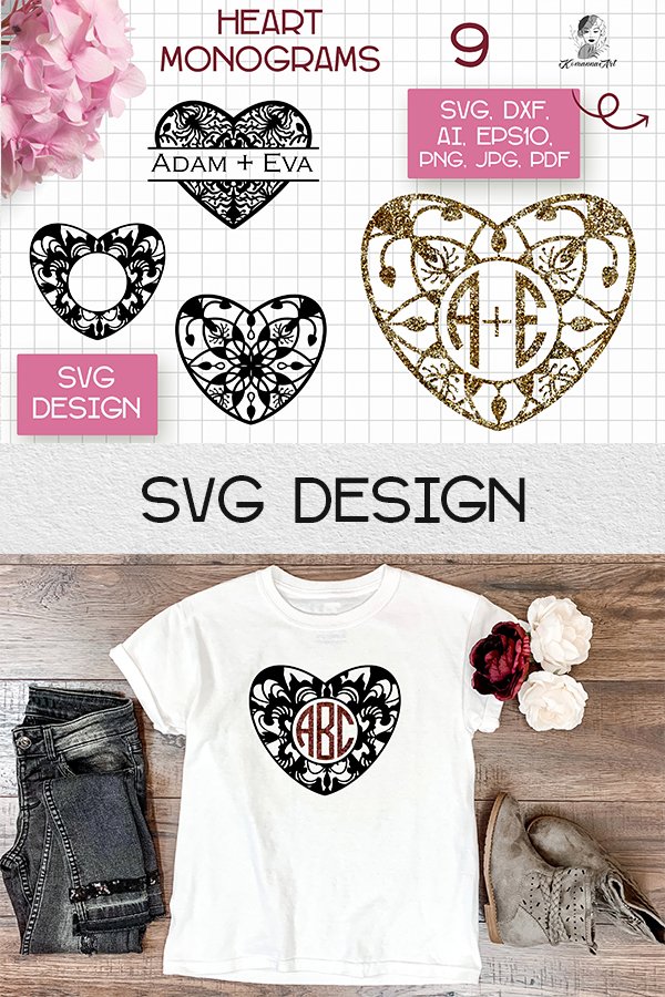 Split Monogram Bundle / Circle monogram SVG / (1291829)