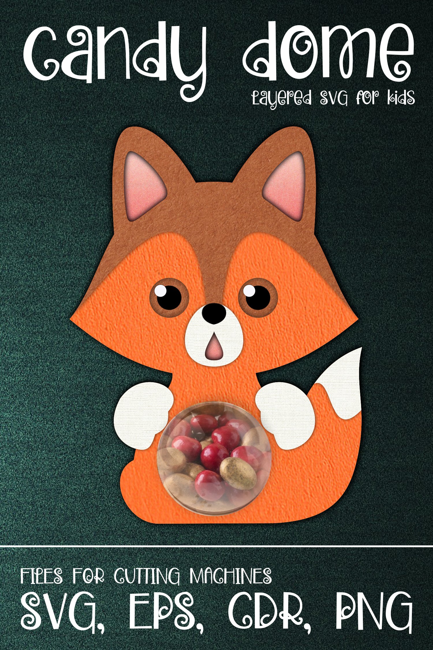 Fox Candy Dome | Paper Craft Template