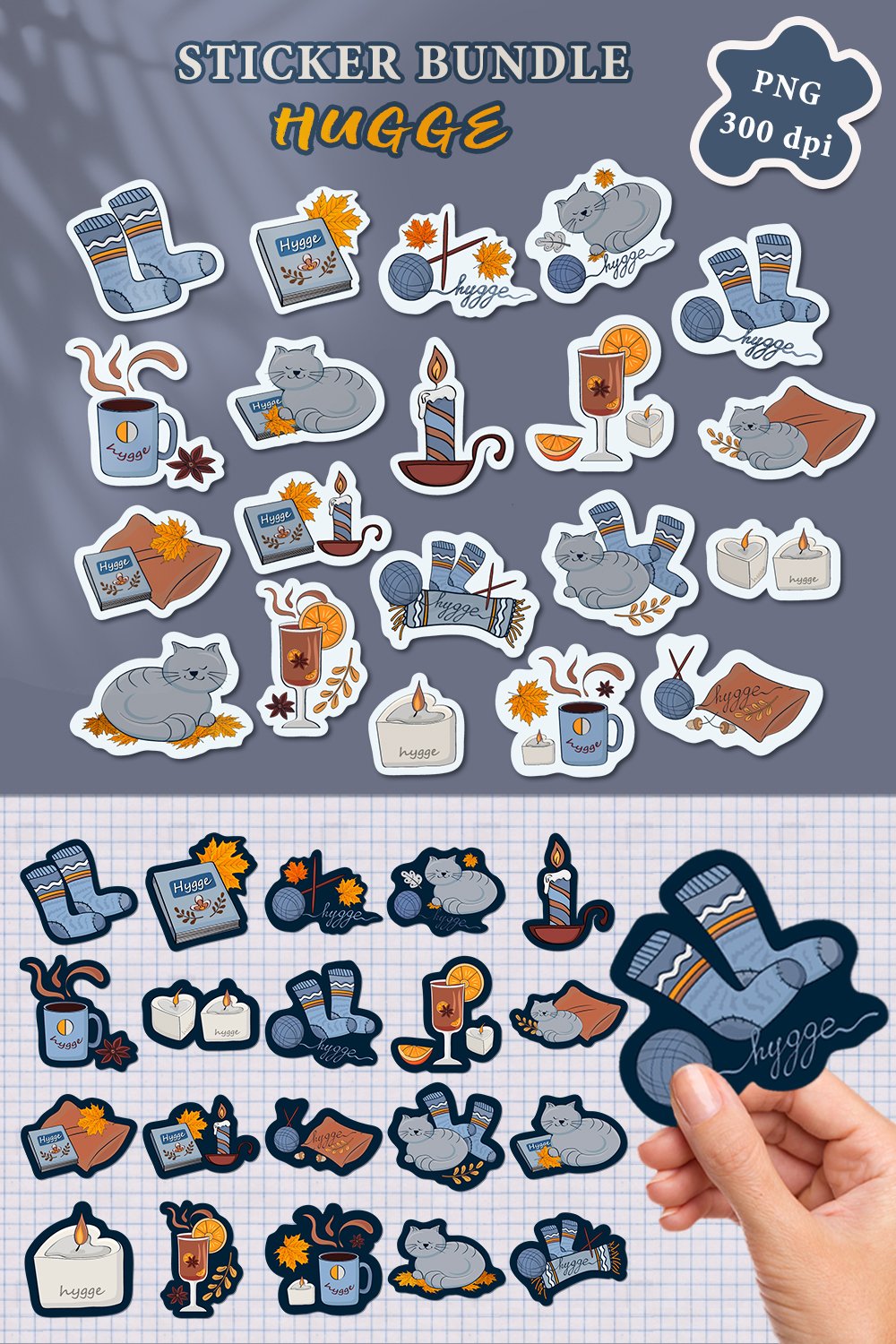 HYGGE stickers bundle