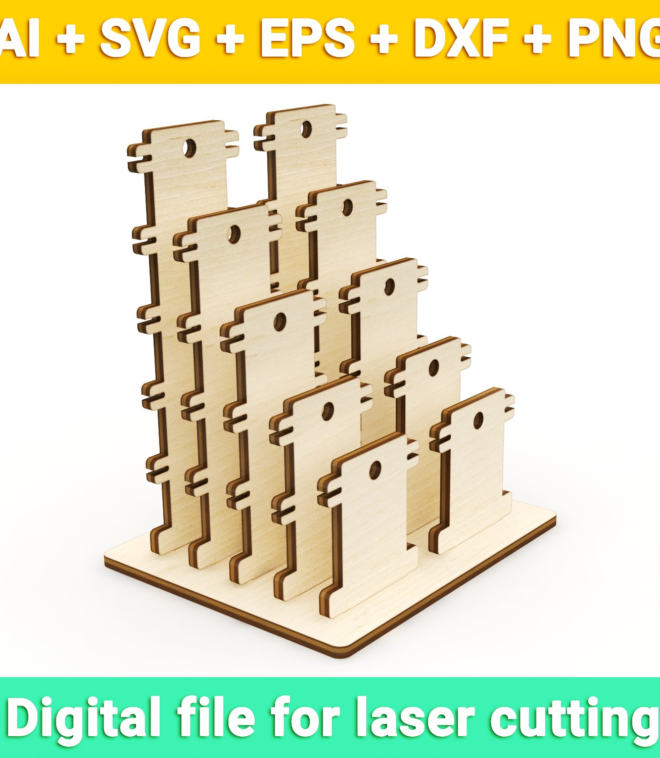 Thread stand vector for CNC svg vector file