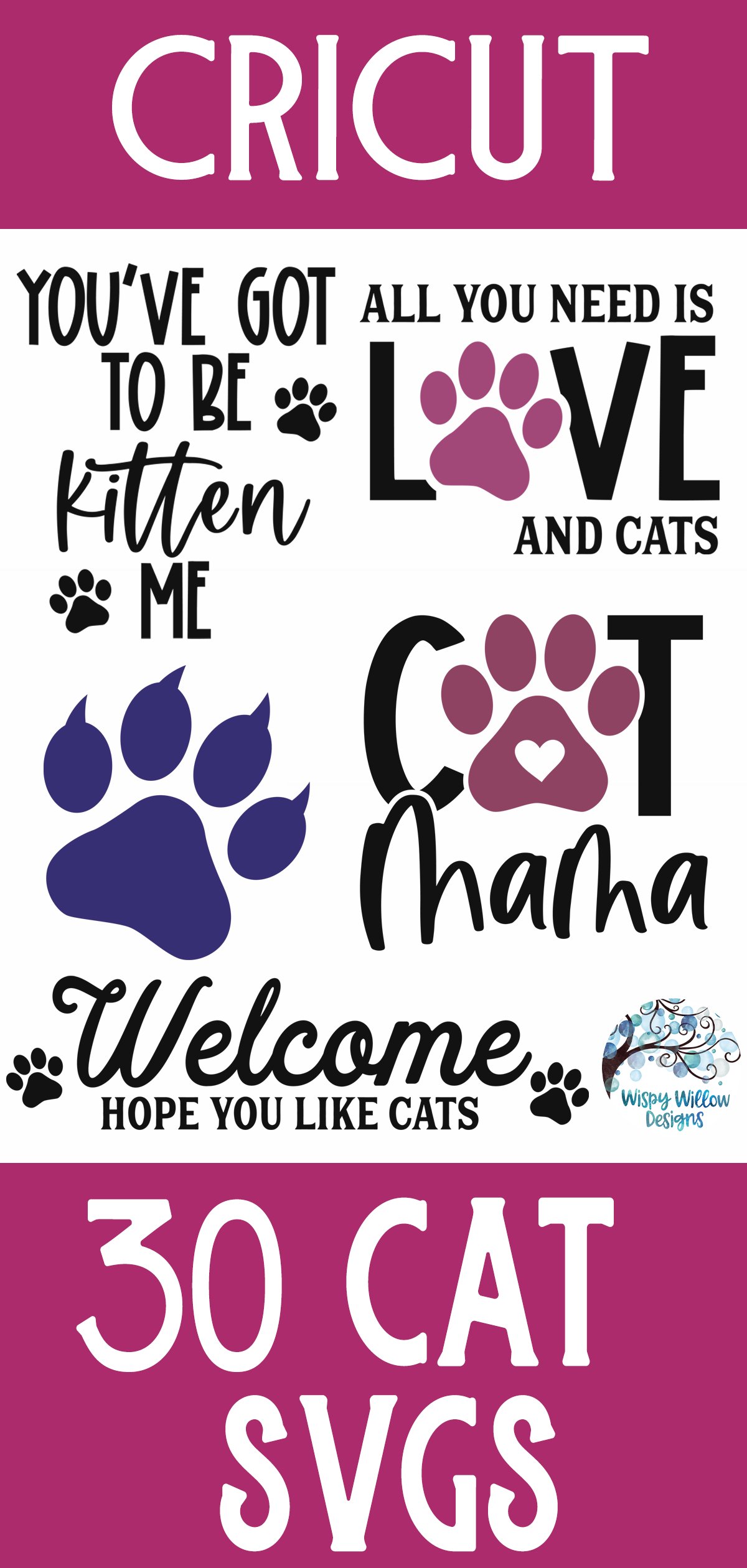 Mega Cat SVG Bundle | Pet Lover Signs