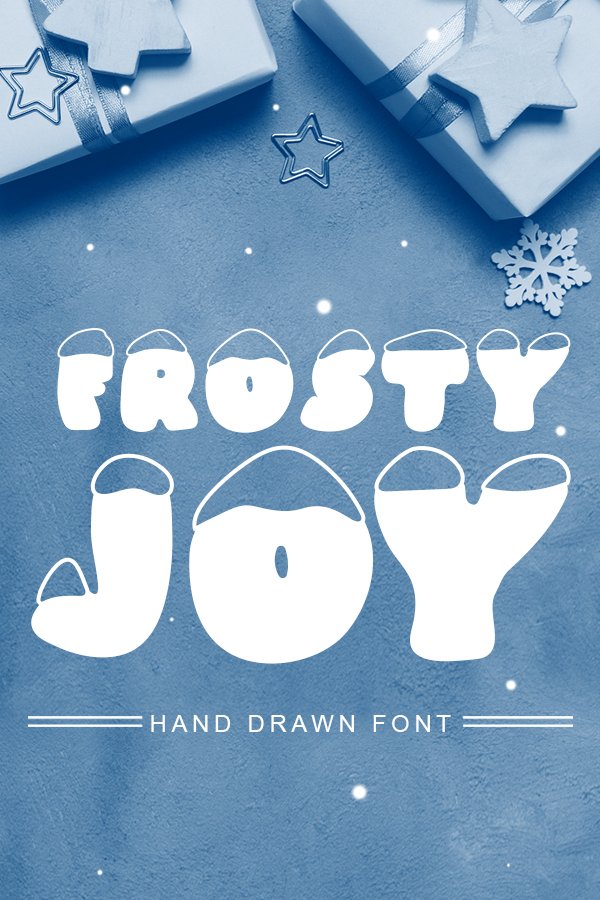Frosty Joy Hand Drawn Display Font