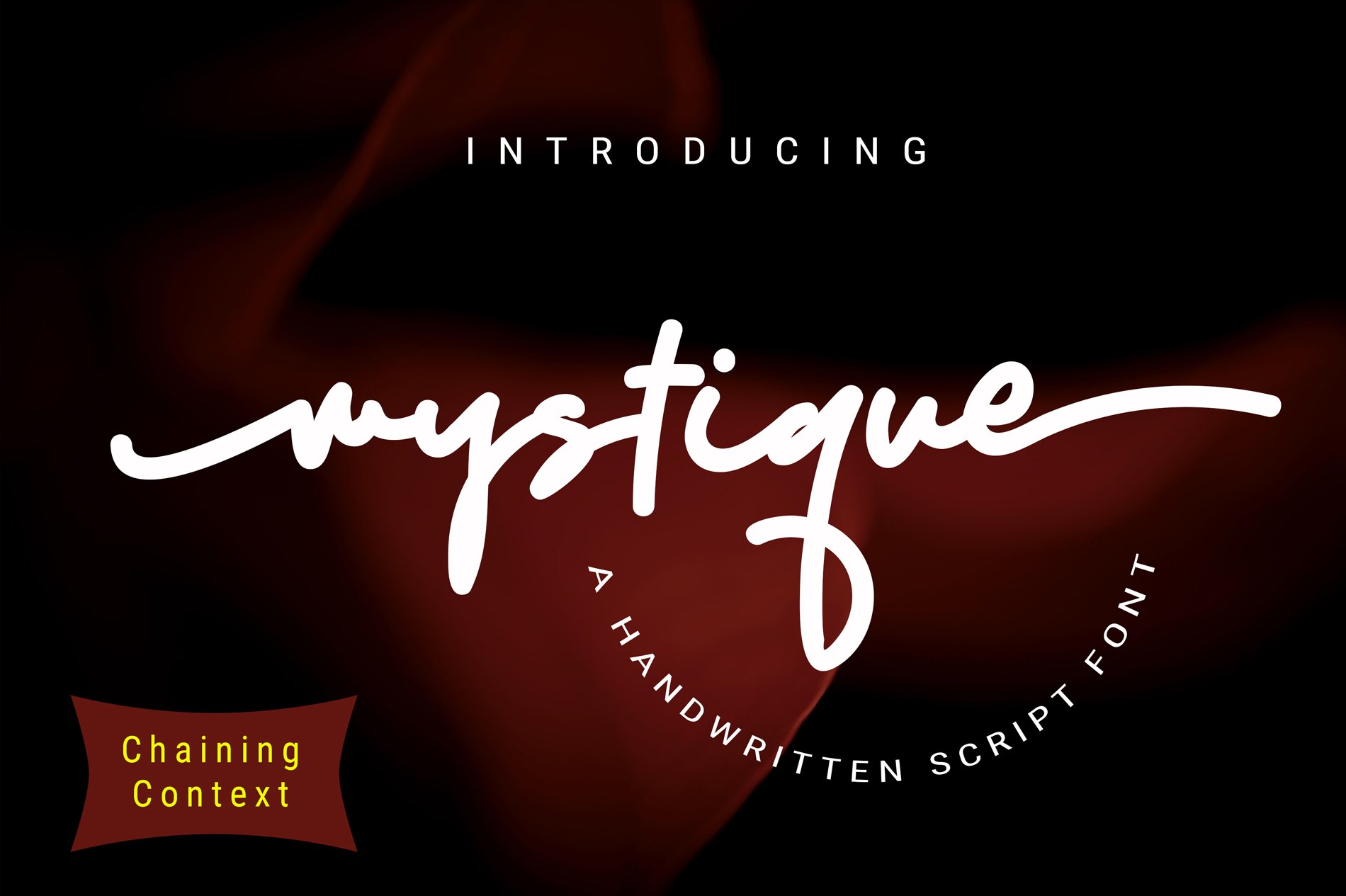 Mystique handwritten script font