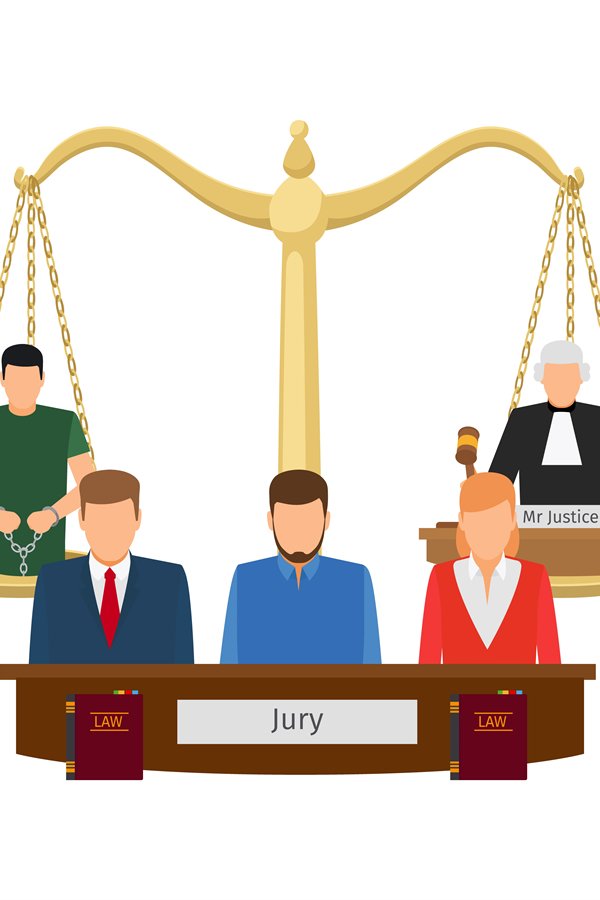 Justice concept with scales