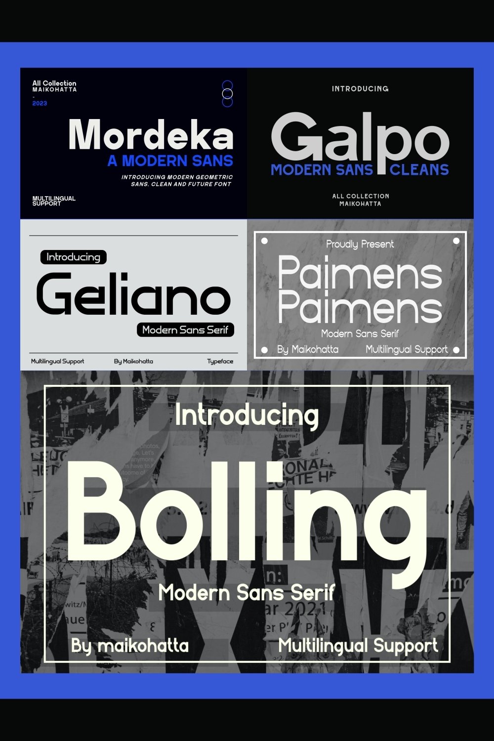 Modern Sans Serif Font Bundle (2660298)