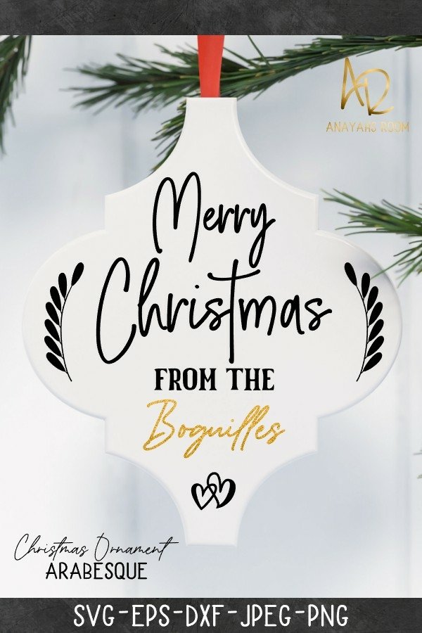 Arabesque Tile Merry Christmas From The Family Lantern Tile