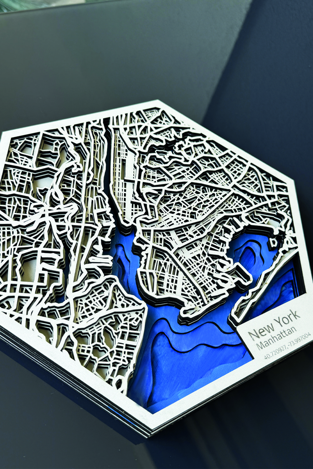 Custom City Engraved Map Template