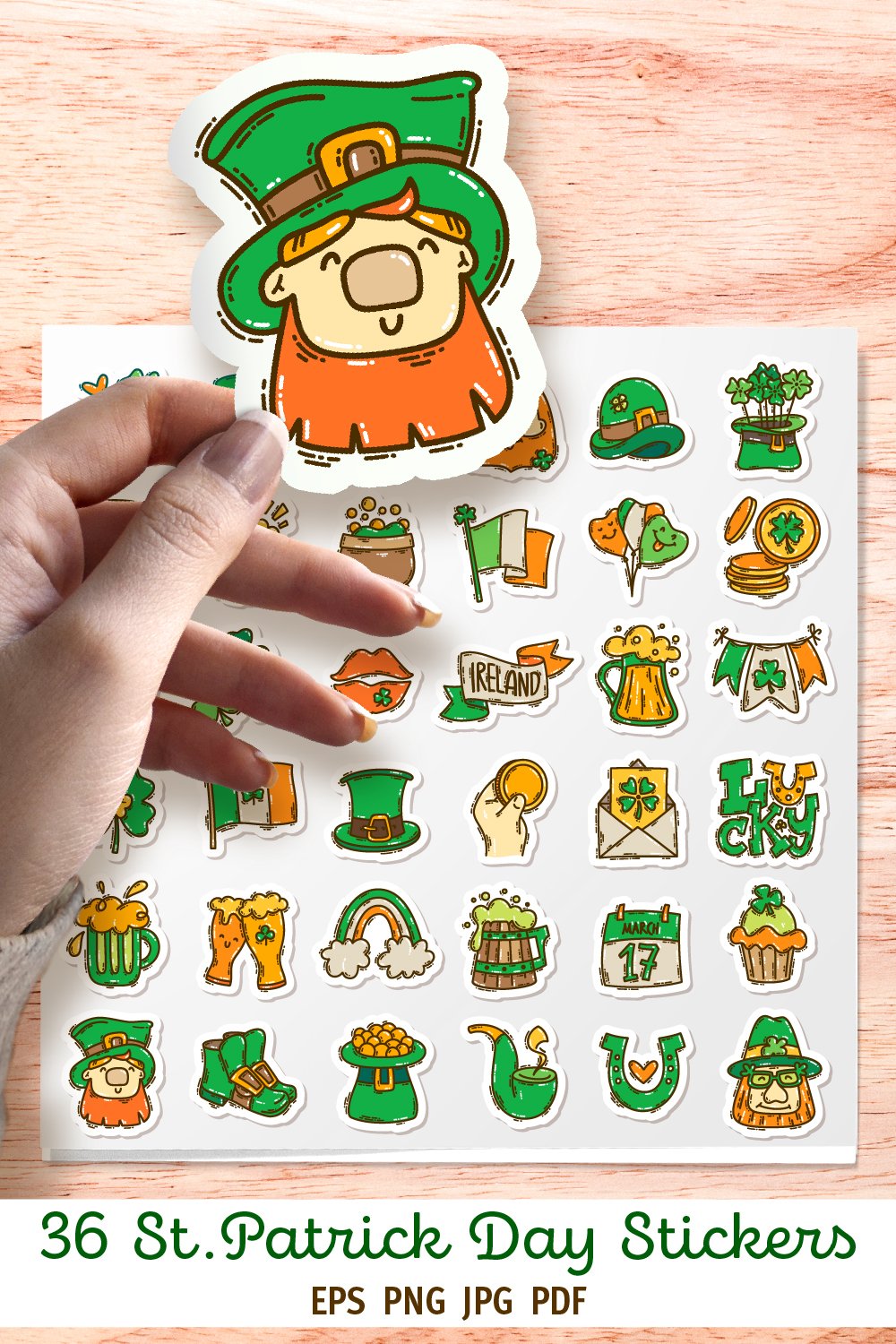 Saint Patrick Day - Sticker For Printing