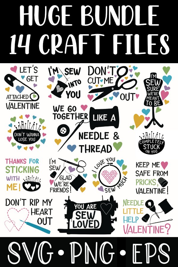 Valentine Sewing SVG Bundle | 14 Designs (1156209)