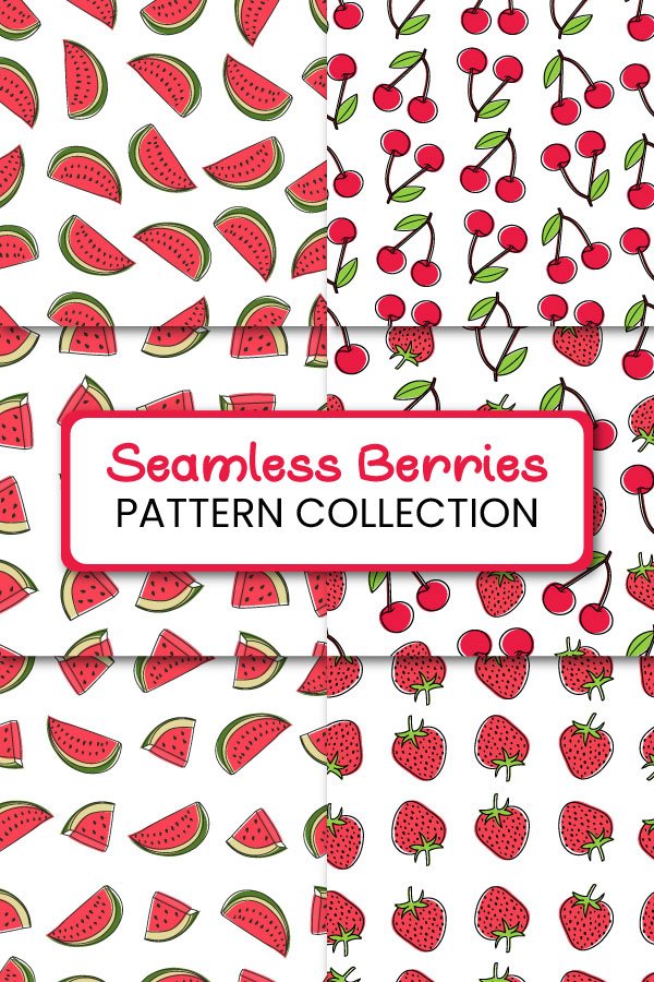 Seamless Berries Pattern Collection