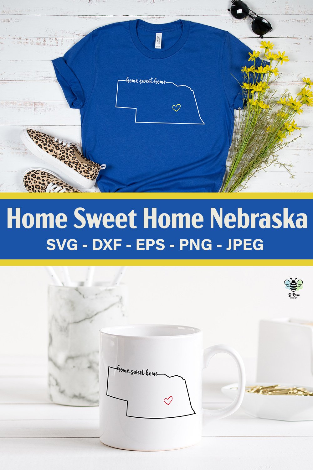 Nebraska Home Sweet Home SVG | State Pride SVG
