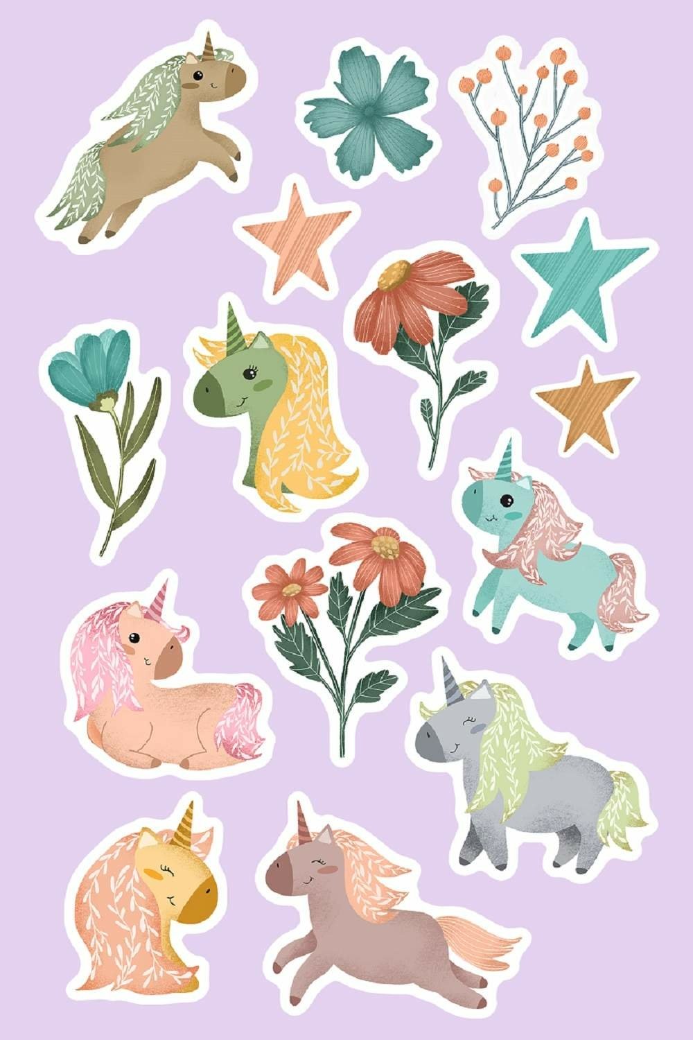 Magical unicorn sticker pack