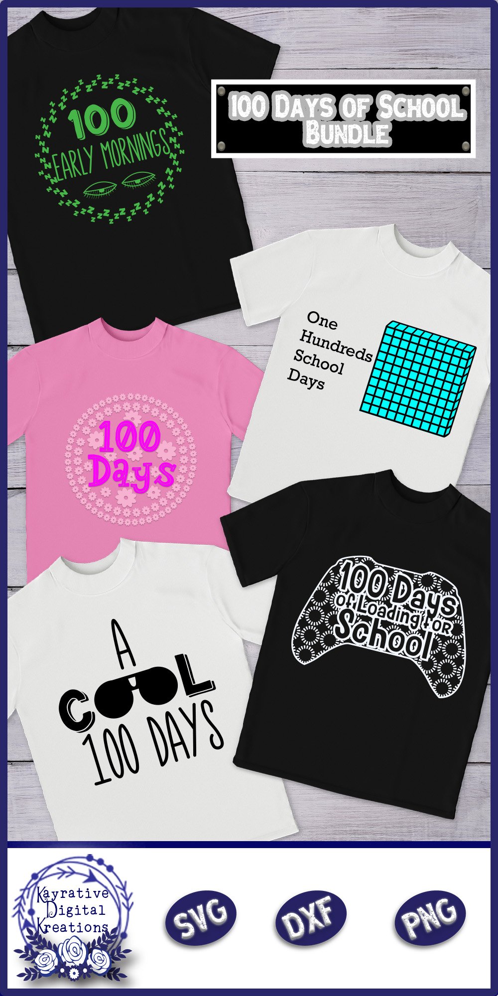 100 Days of School SVG Bundle