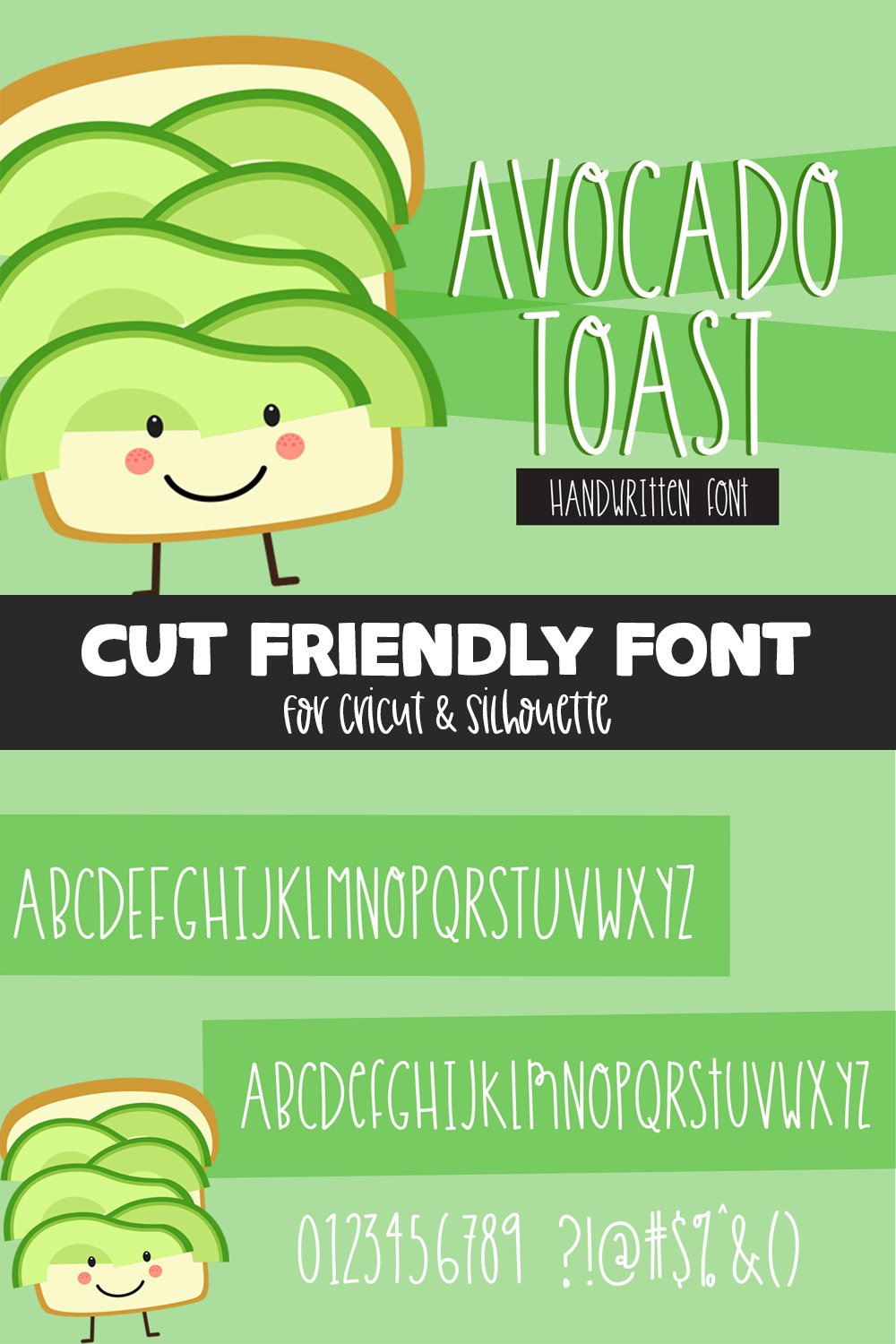 Avocado Toast Handwritten Font for Crafters
