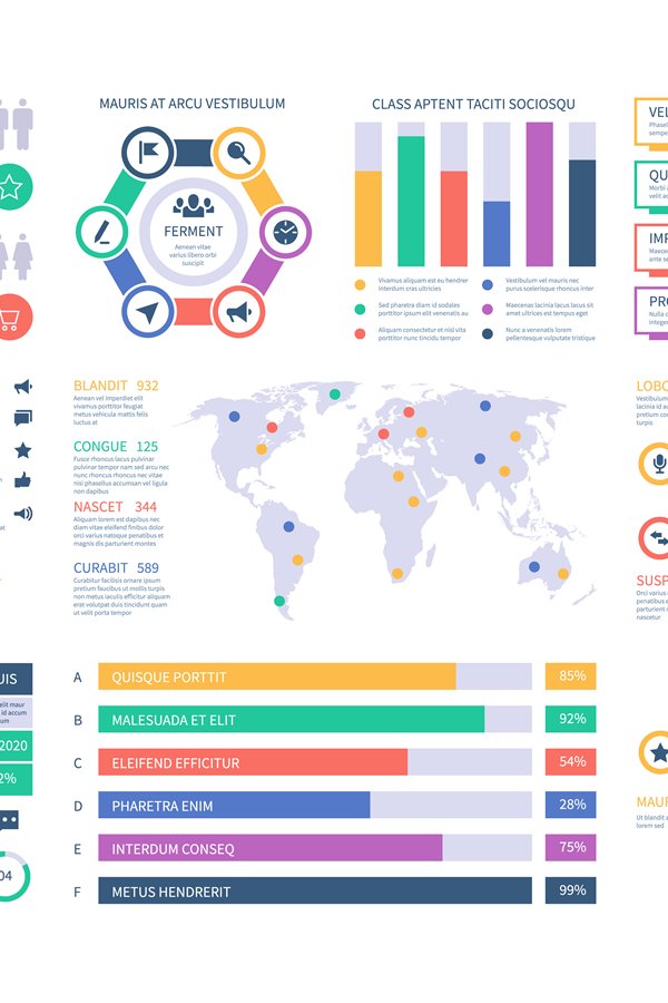 Infographic template. Financial investment graphs, (1027541)