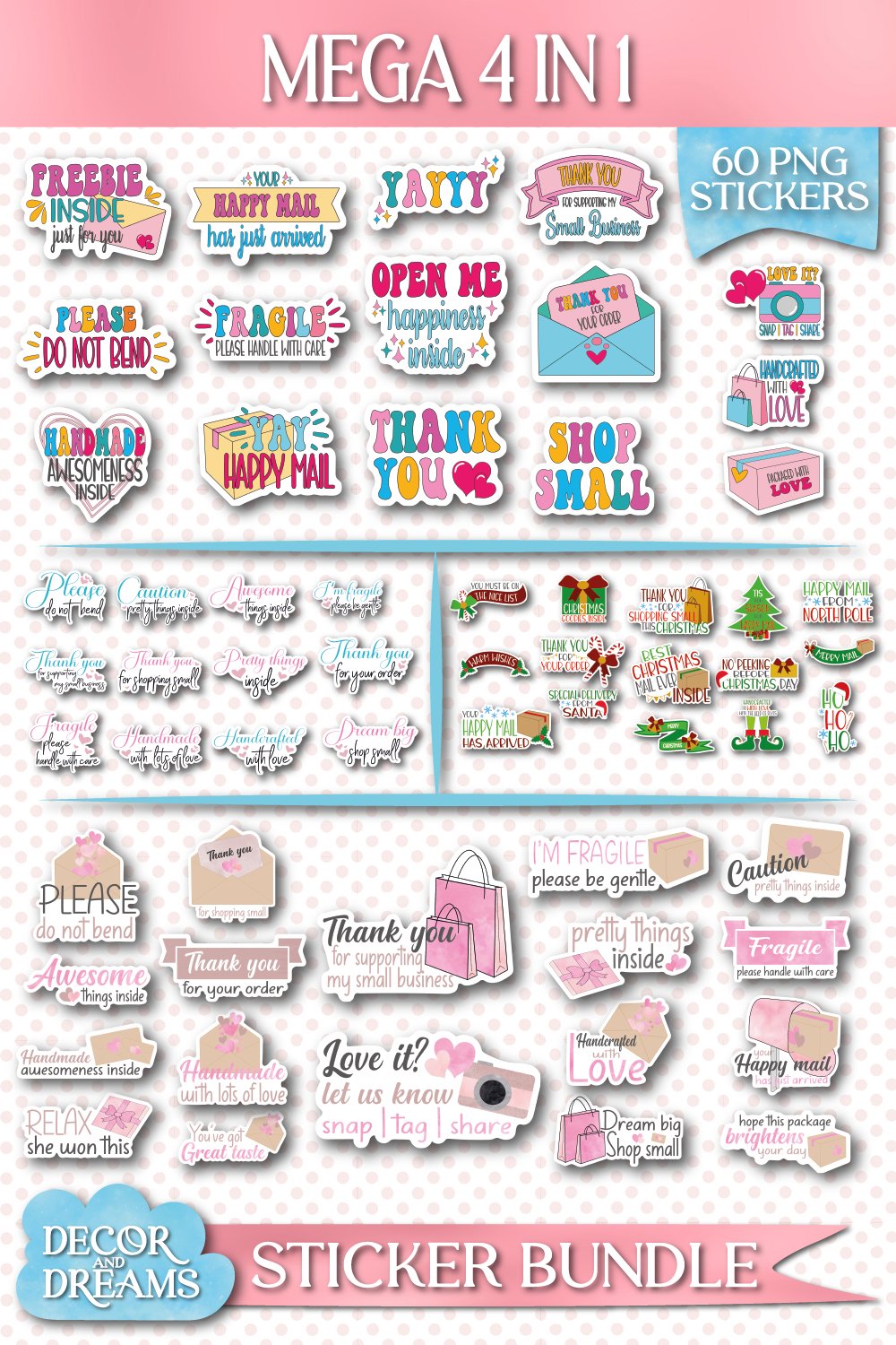 Packaging Stickers Bundle | Huge Packaging Stickers bundle