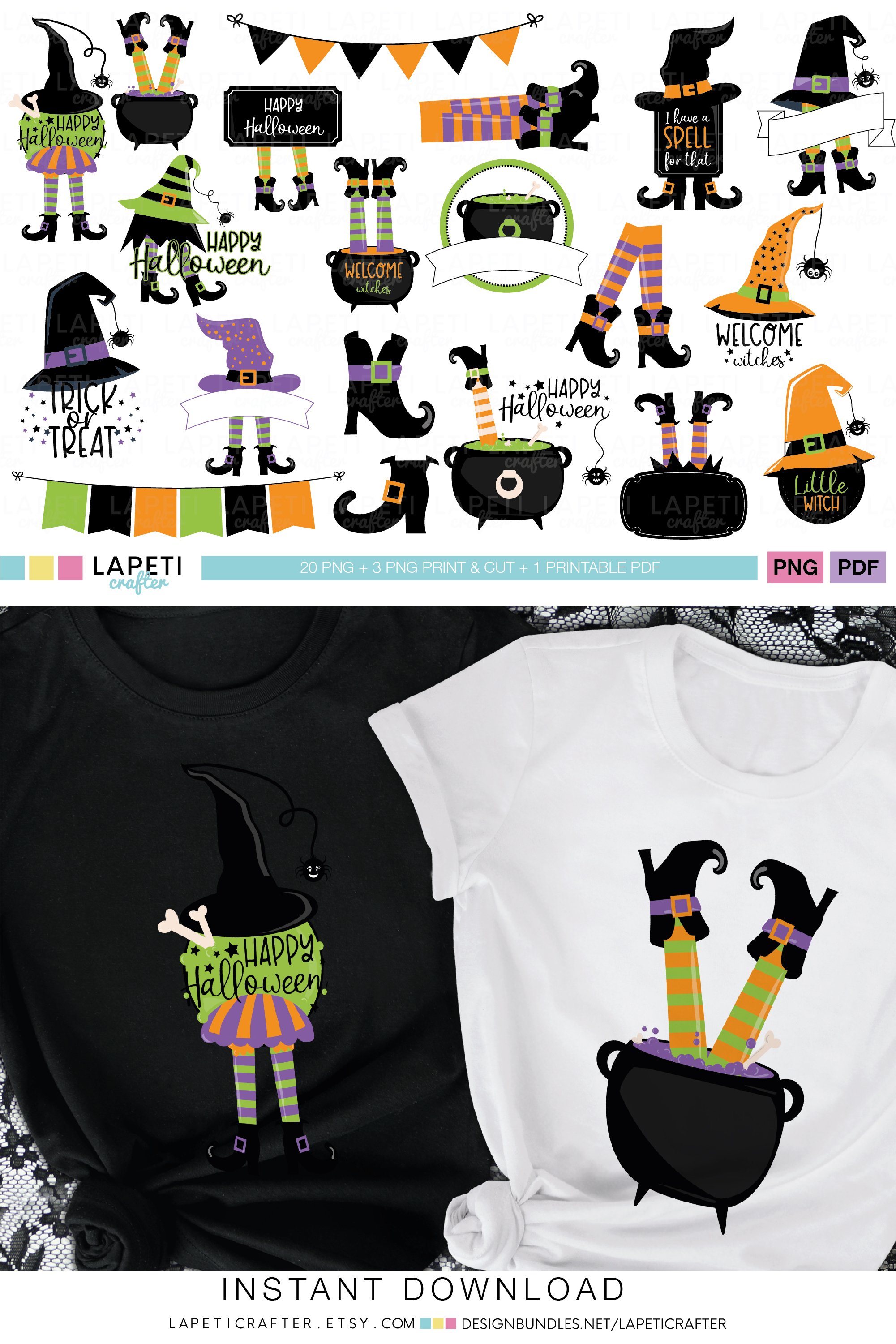 Halloween Witch Legs PNG Clipart, Witch Printable Sticker