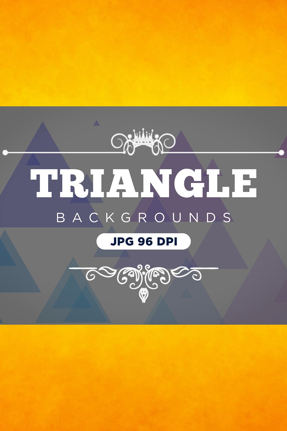 Triangular shape background pack