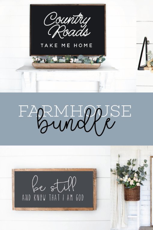 Farmhouse SVG Bundle, 6 Designs, 30 Files