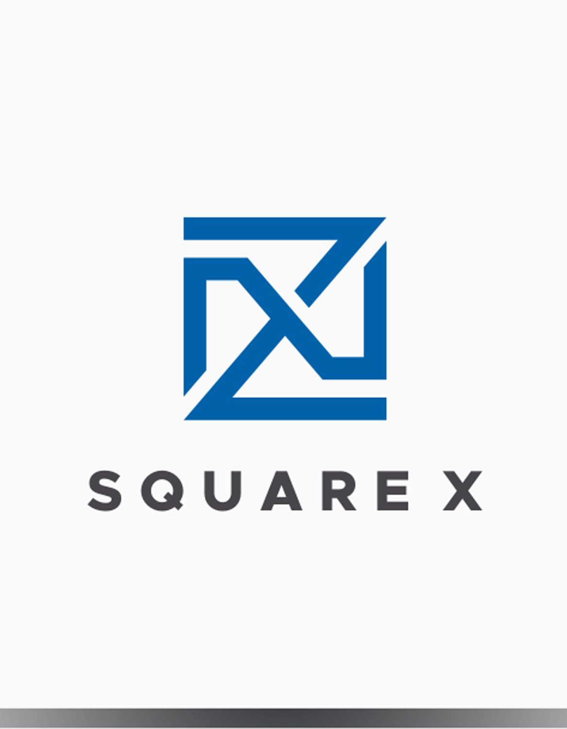 Square Letter X vector logo design - SVG file (3145026)