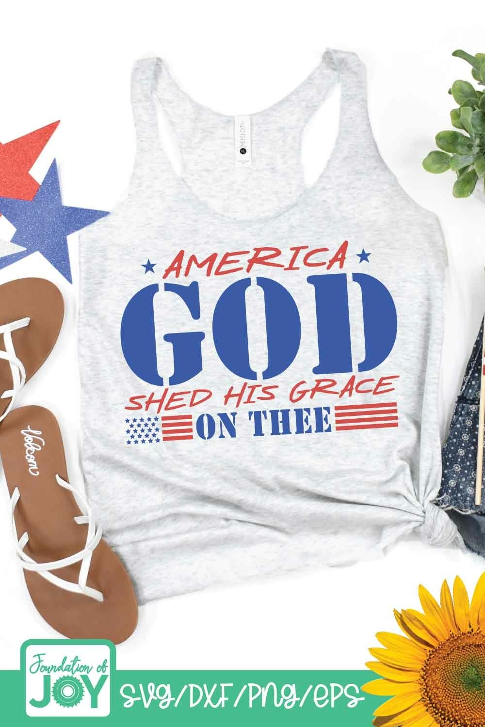 God shed his grace on thee svg, 4th of July svg (4397845)