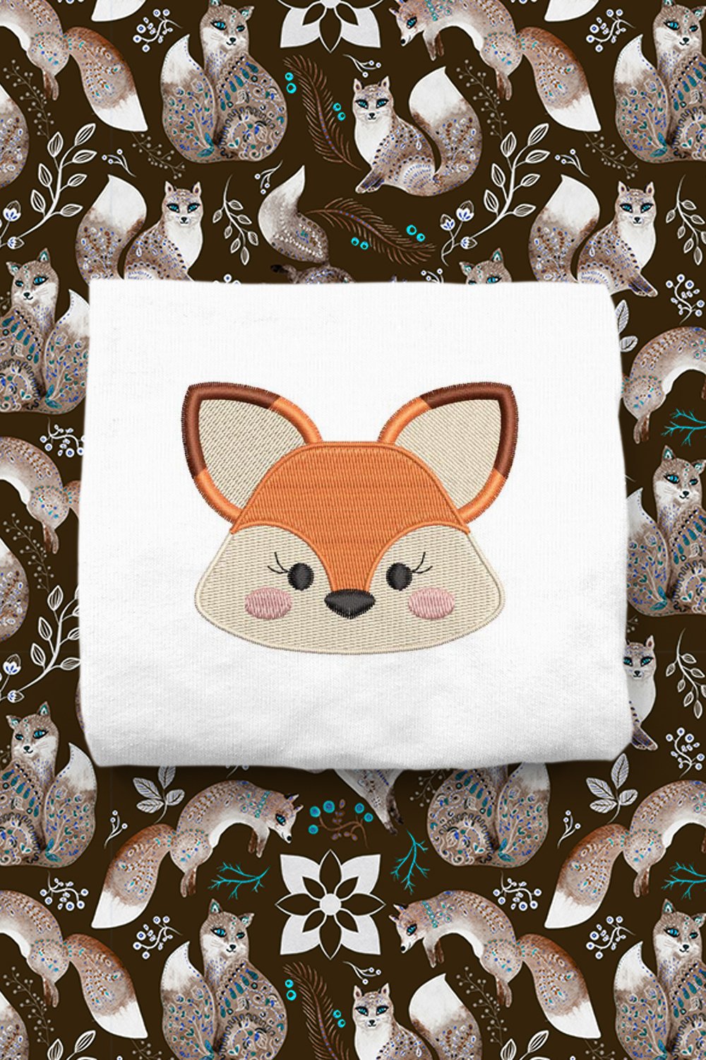 Fox Face Mini Embroidery File