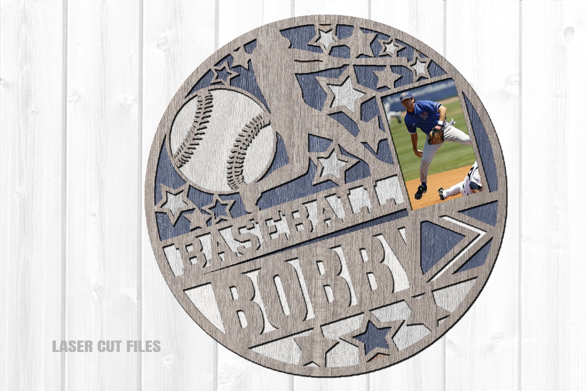 Custom Baseball Sign SVG | Baseball Picture Frame SVG