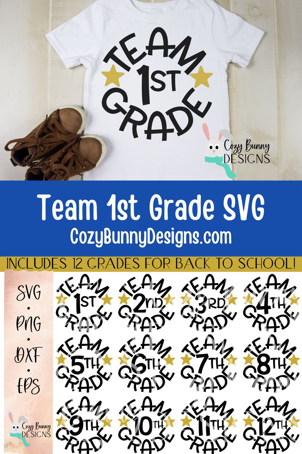 Team 1st Grade SVG | Back to School SVG