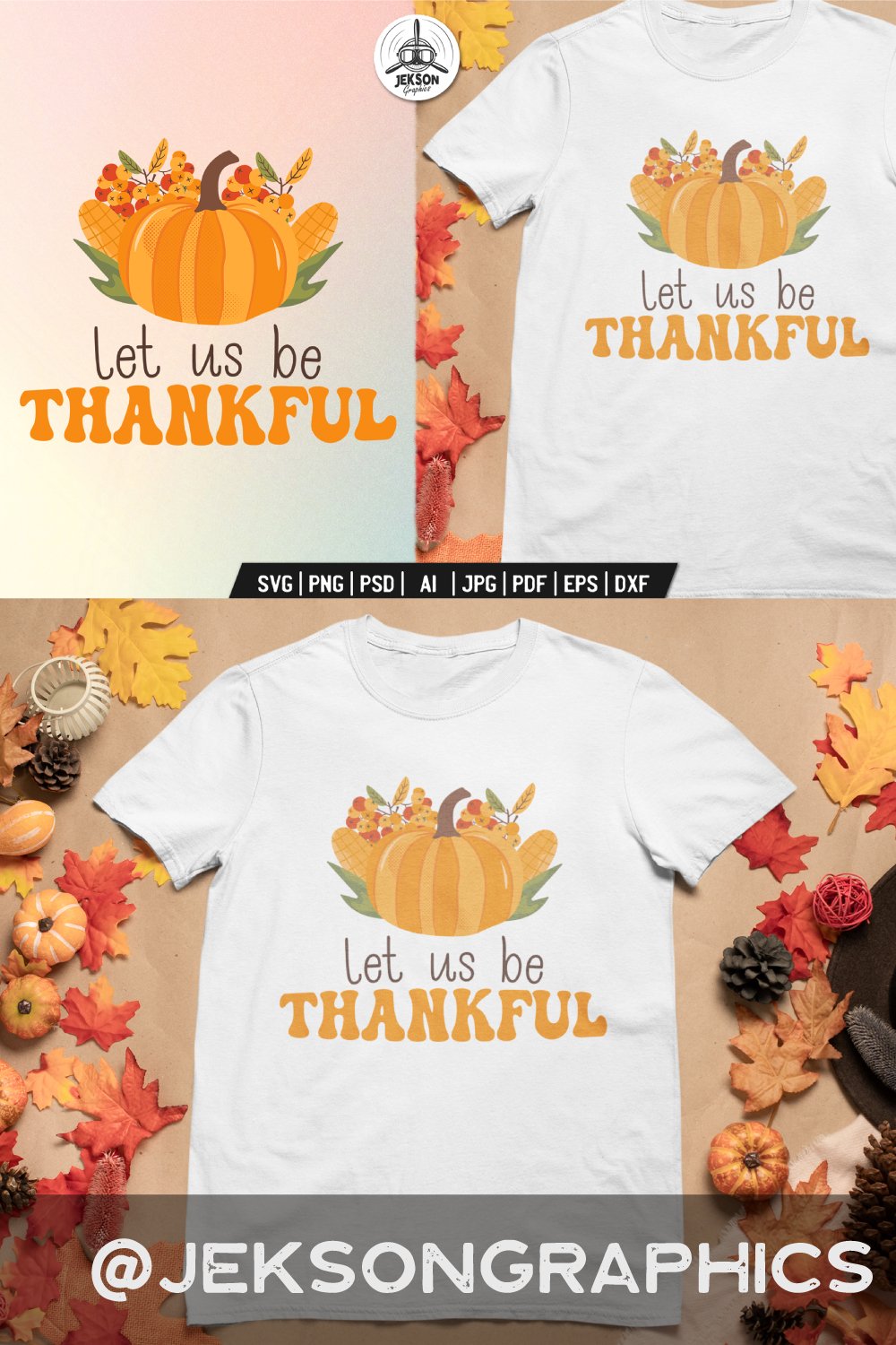 Thanksgiving SVG Sublimation | Autumn Fall Printable PNG