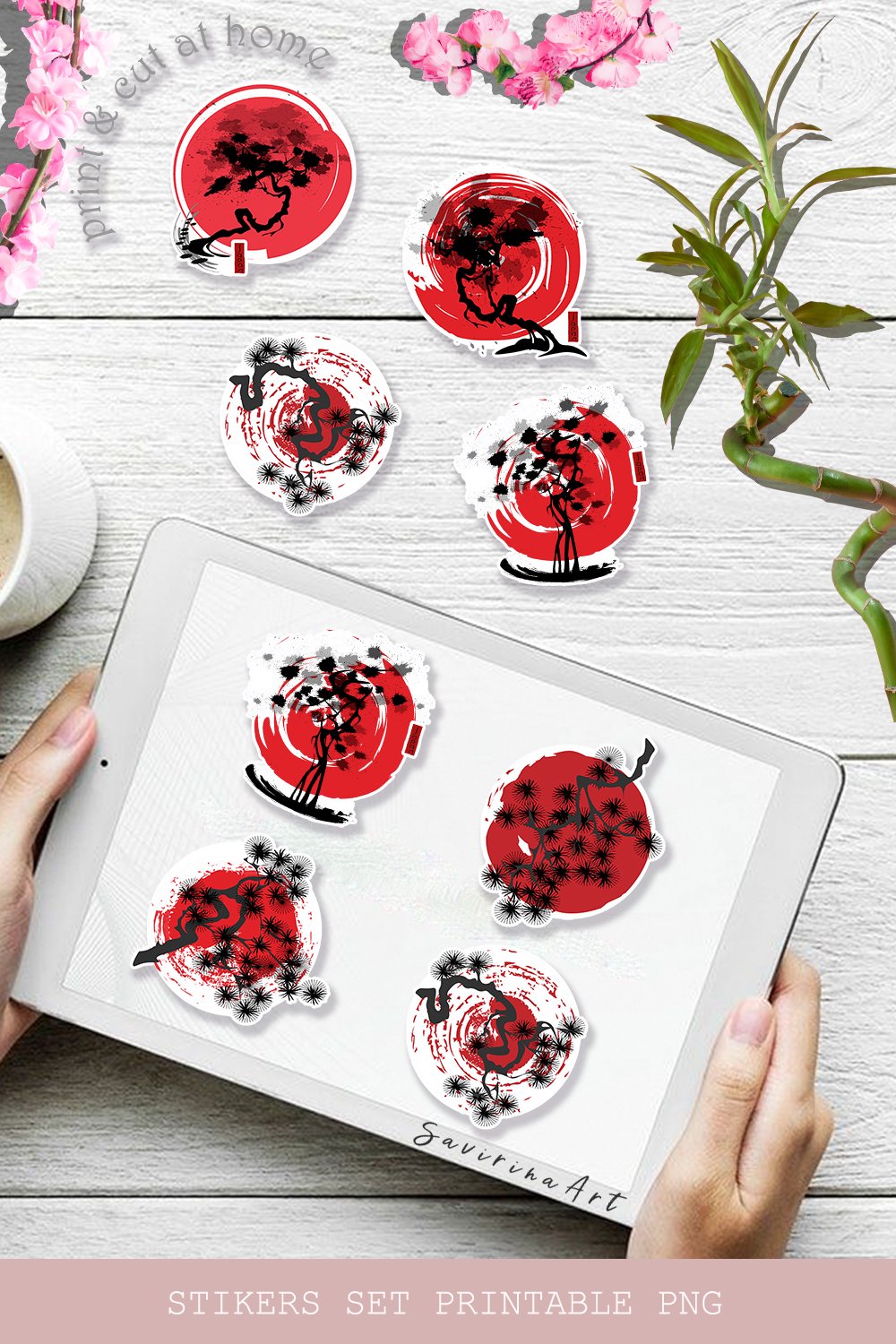 Japanes Stickers set Printable. Sticker PNG (2847132)
