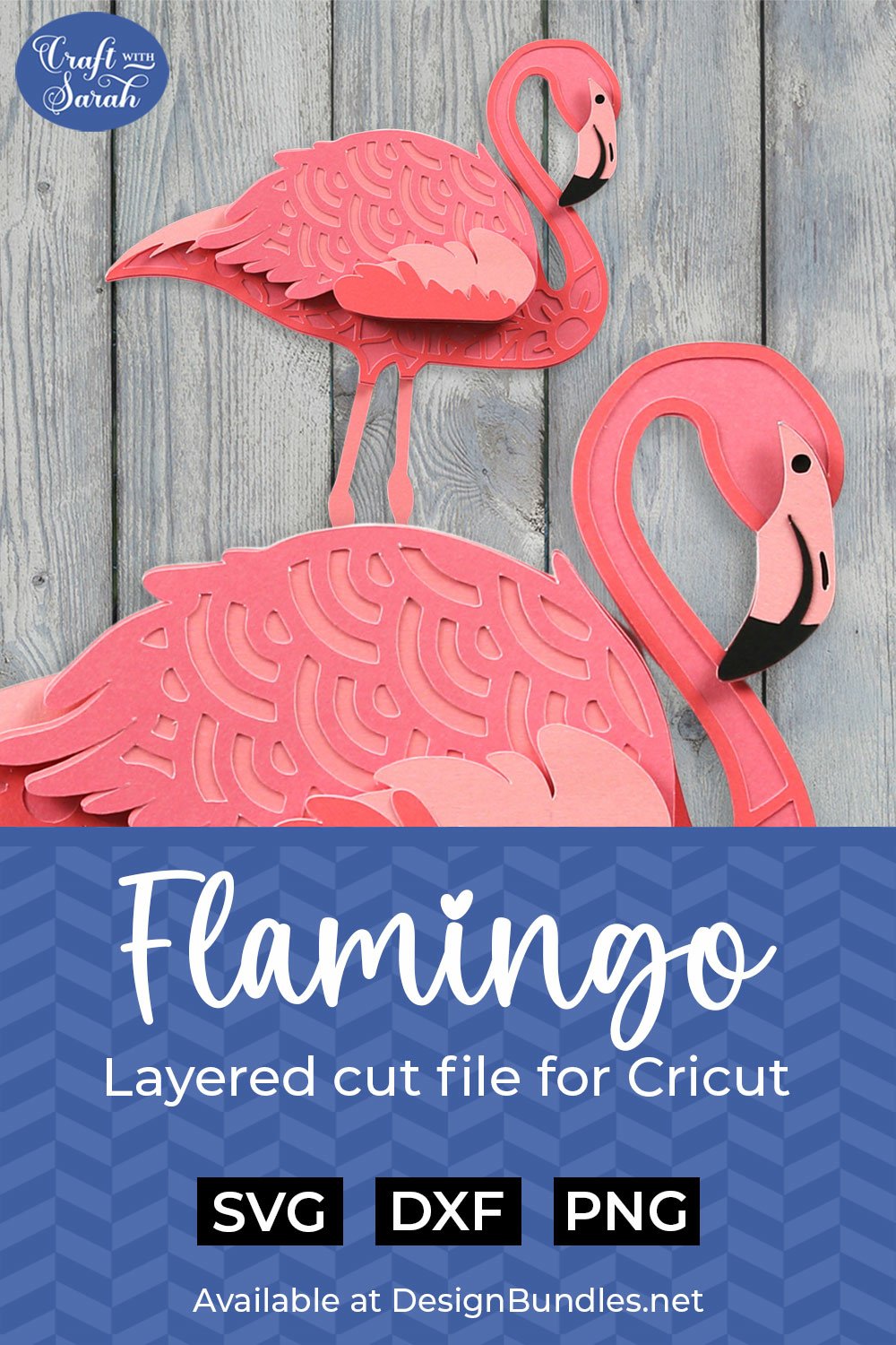 Flamingo SVG | Flamingo 3D Layered SVG for Shadow Boxes