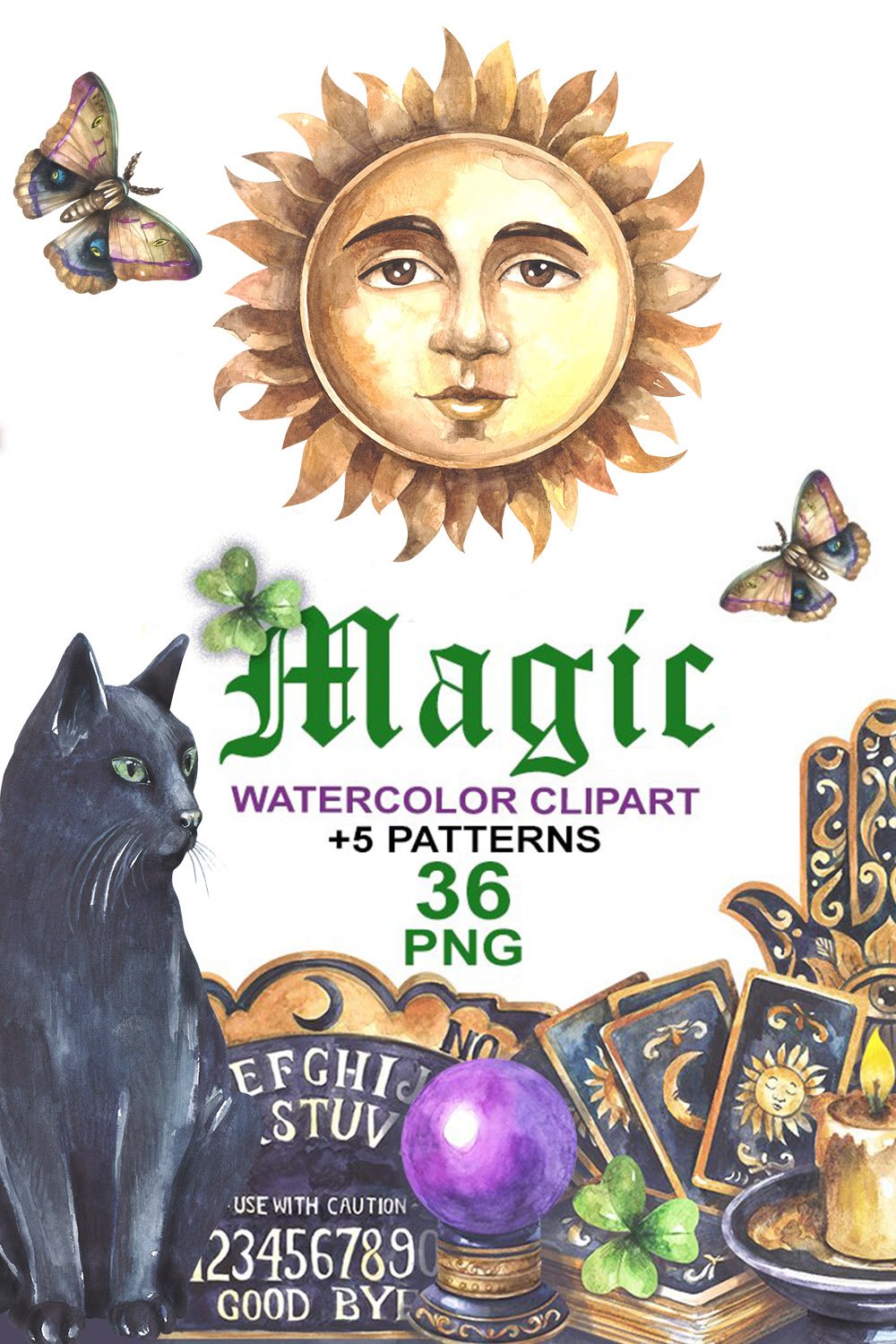Magic Watercolor Clipart (1643229)