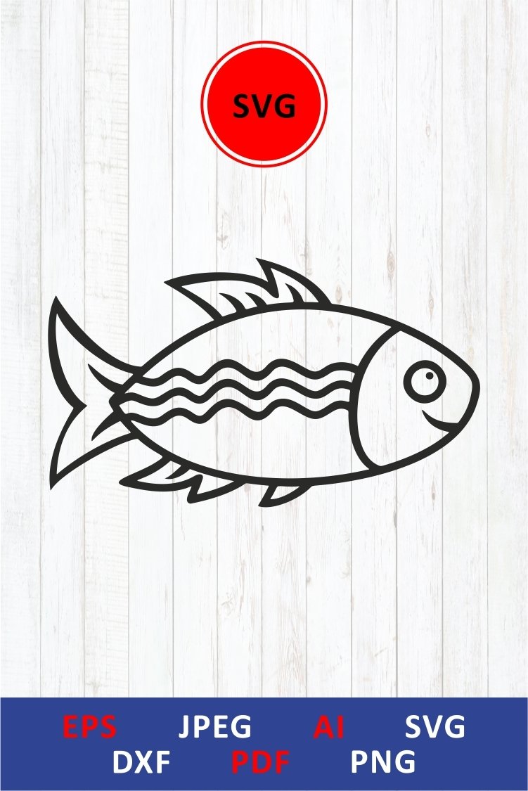 fish svg fish svg cut file fish clip art fish dxf fish