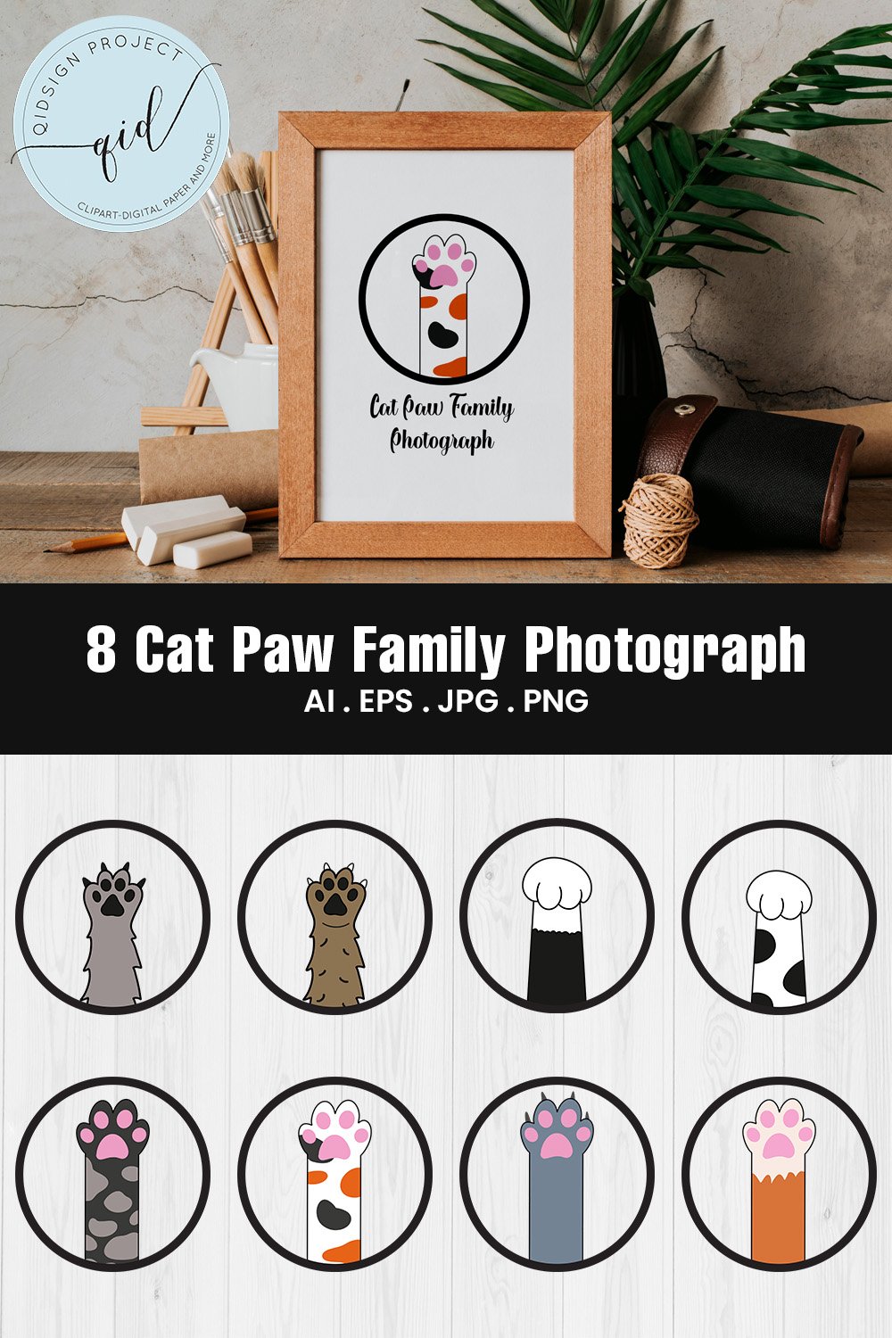 Cat Paw Family Photograph
