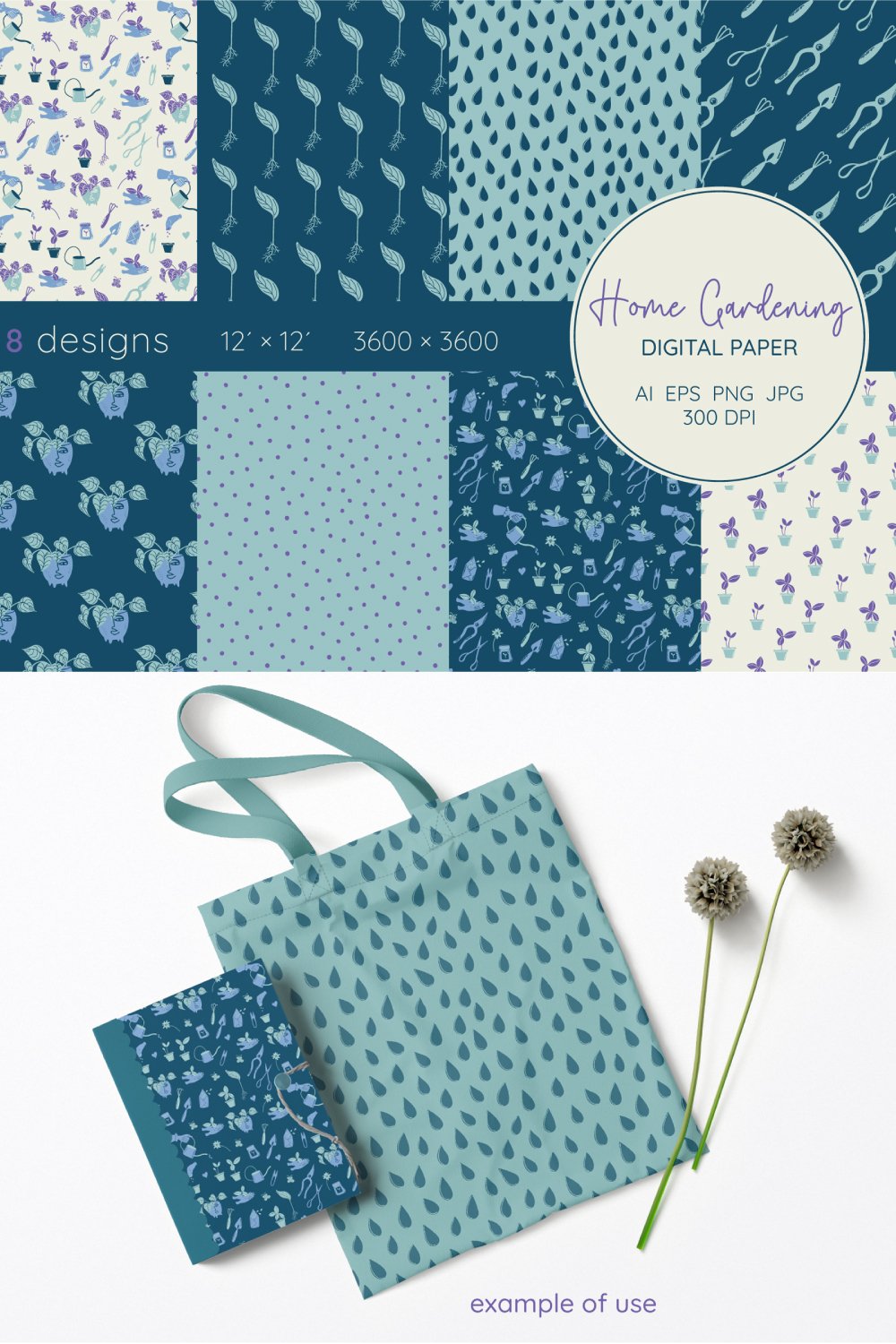 Gardening Patterns |Digital Paper Printable