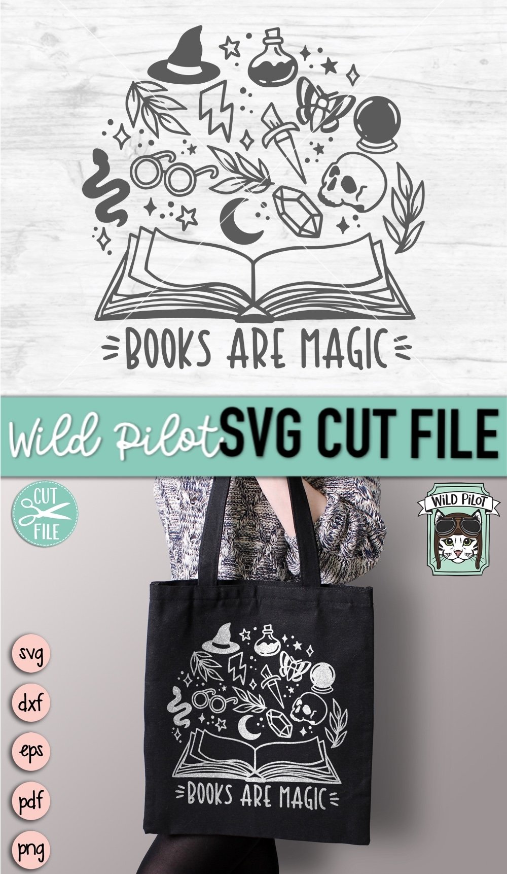 Book SVG, Mystical SVG, Magical SVG, Witchy SVG, Fantasy SVG