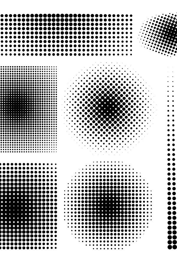 Halftone gradients set