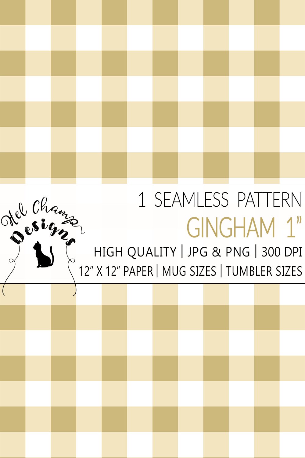 Gingham yellow white scrapbooking vichy papers design