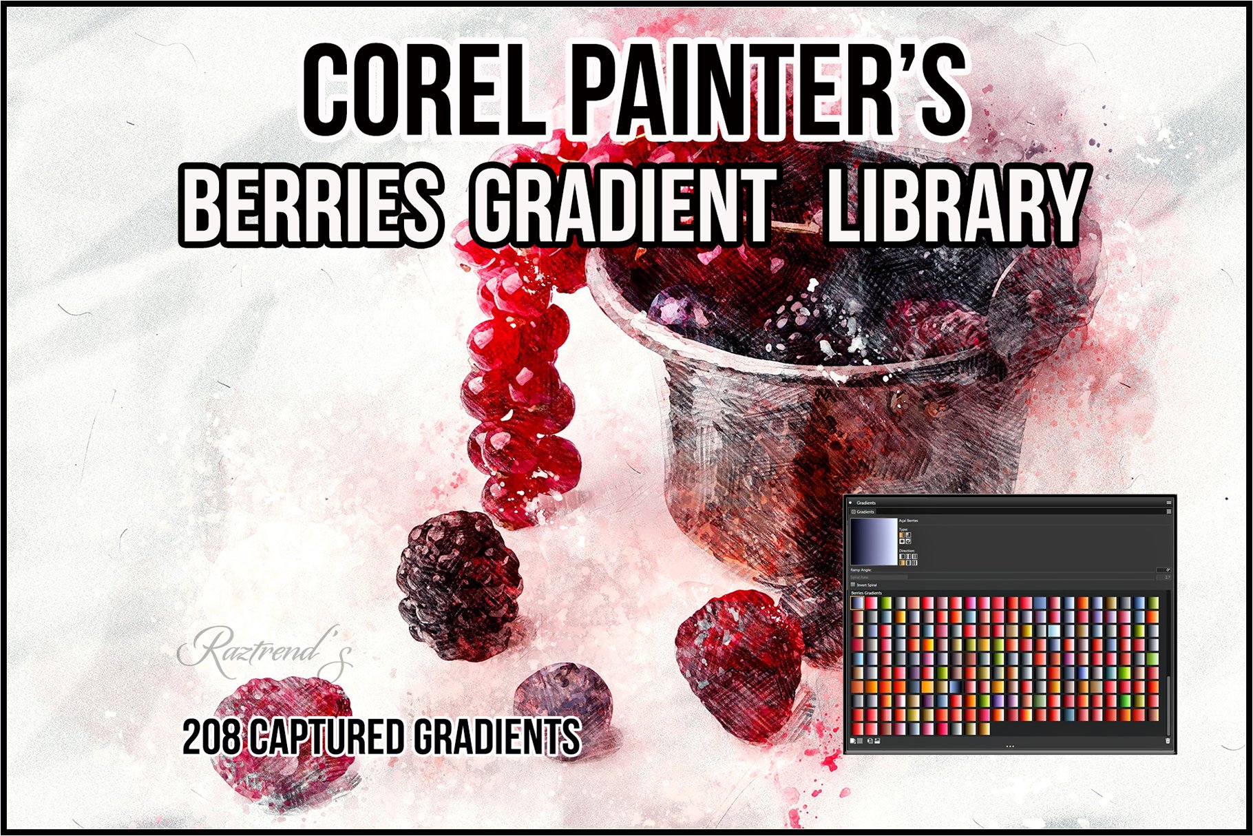 Corel Painter Berries Gradient Library