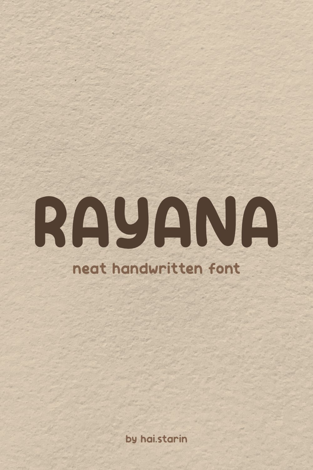 Rayana - Neat Handwritten Font