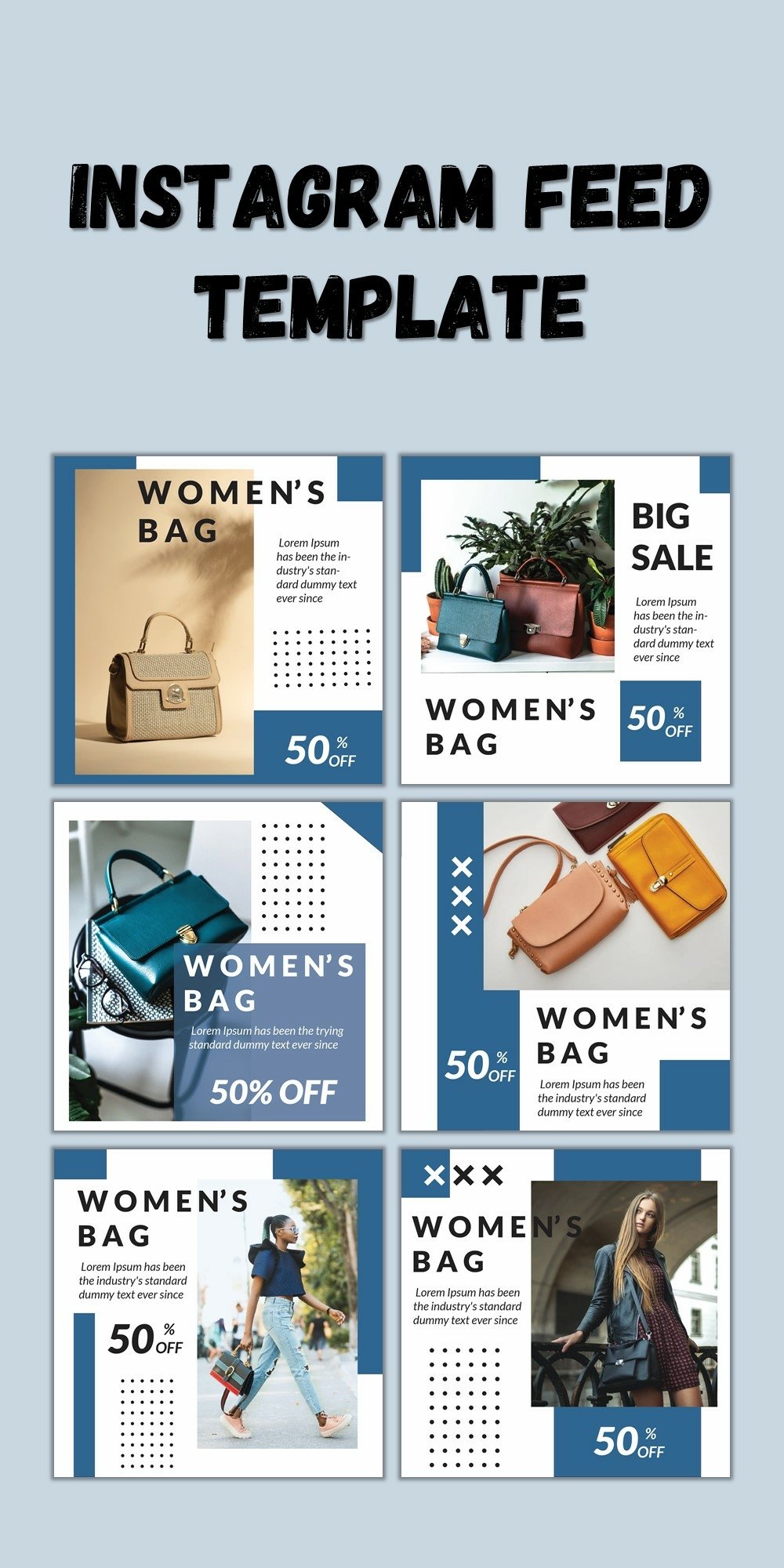 Template Instagram Feed - Women's Bag