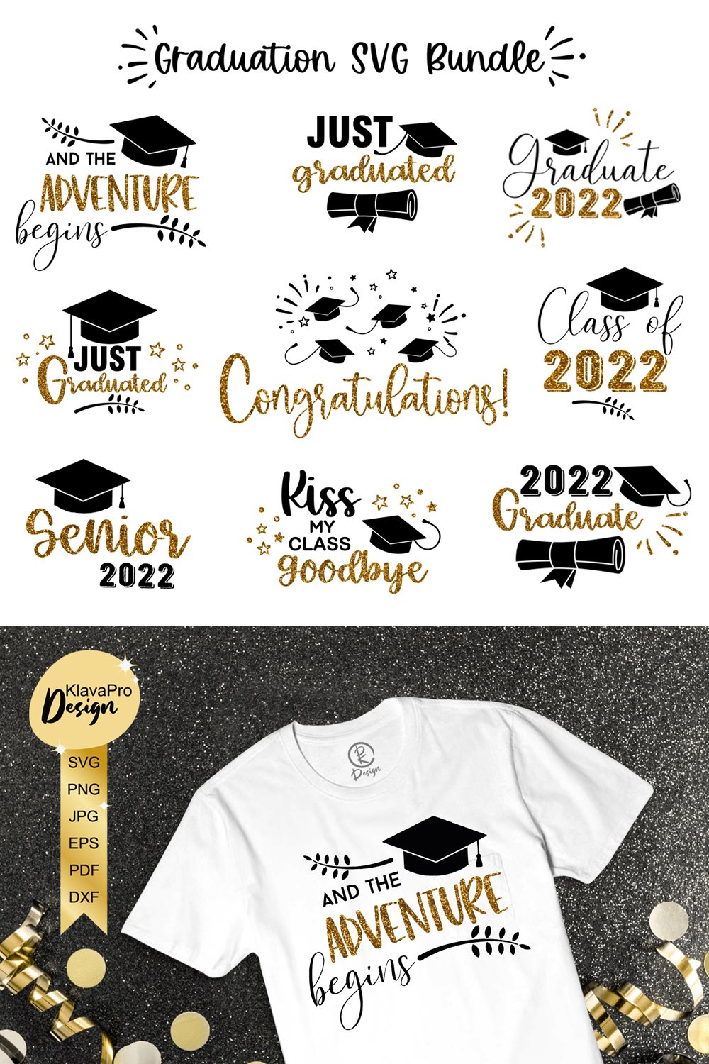 Graduation 2022 - SVG bundle - layered Cut File
