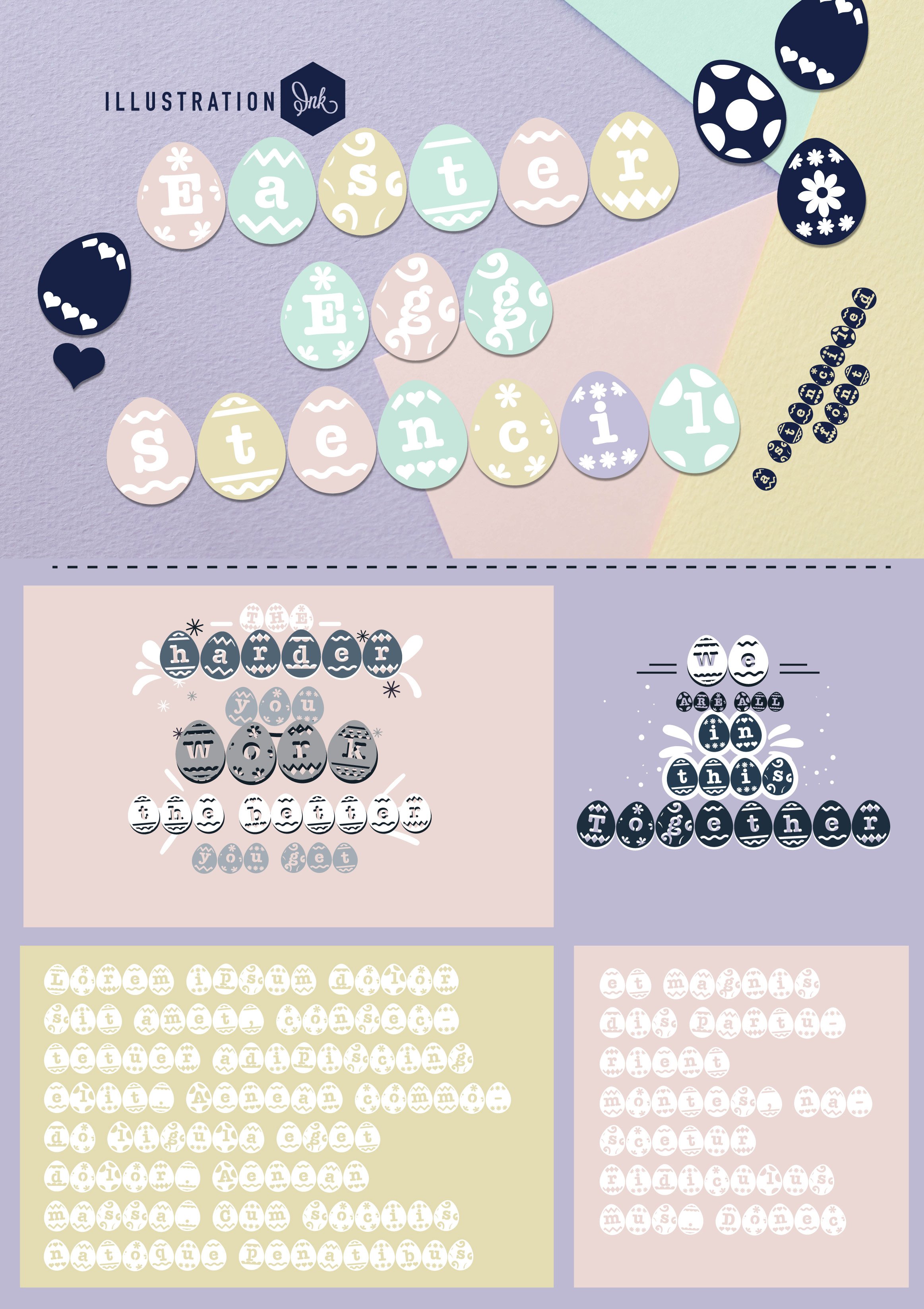 Handcrafted Easter Egg font