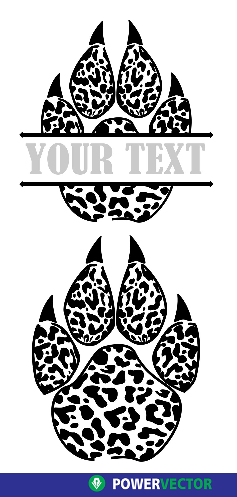 Leopard Paw SVG PNG Clip art